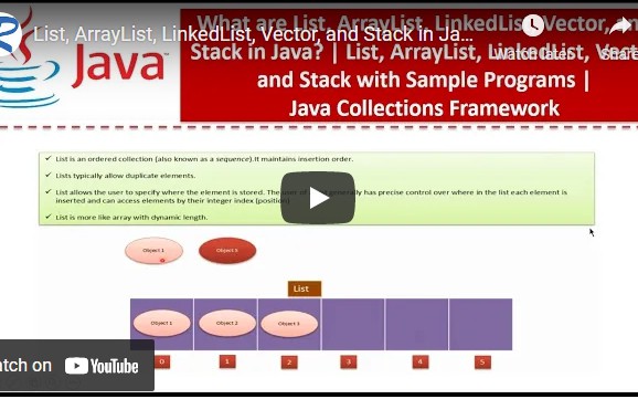 List Arraylist Linkedlist Vector And Stack In Java With Sample
